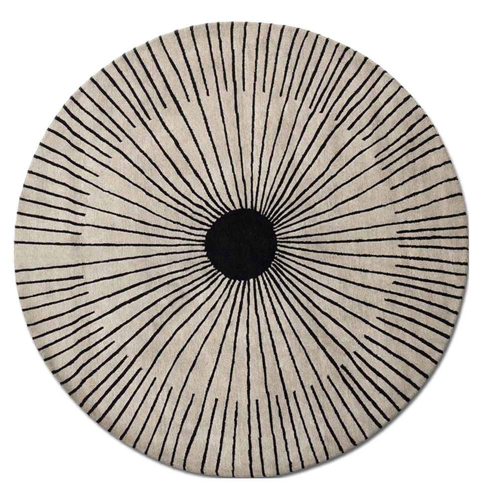 Buy Round Design Rug - Wool - Liris in the Europe | MyFaktory