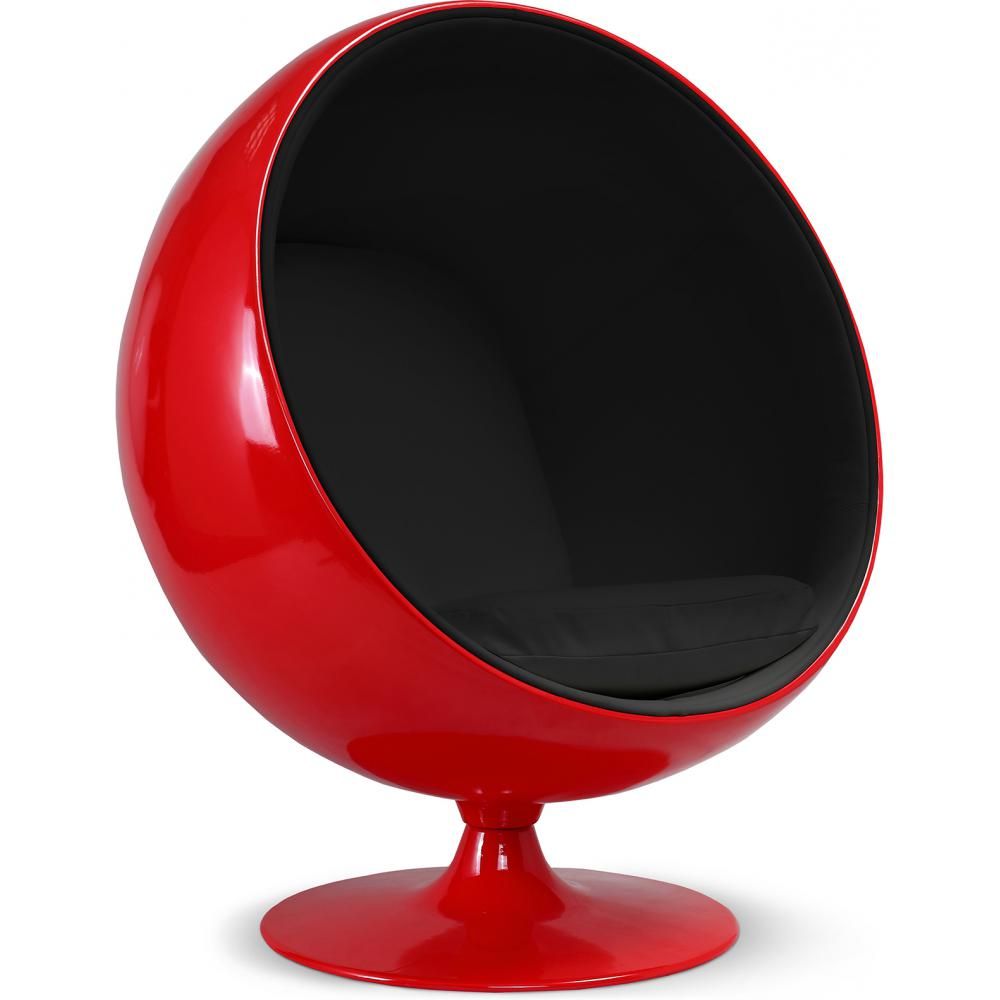 Buy Red Ballon Chair - Faux Leather White 19541 in the Europe | MyFaktory